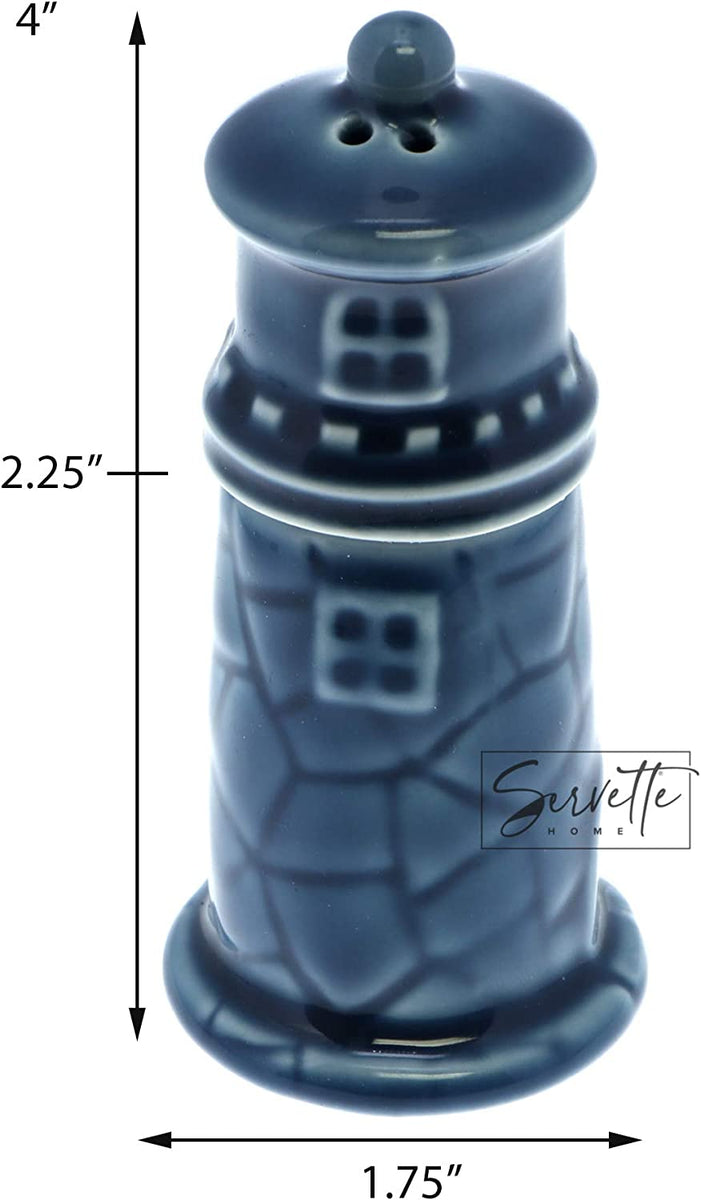 Stackable Lighthouse Salt & Pepper Shaker Set
