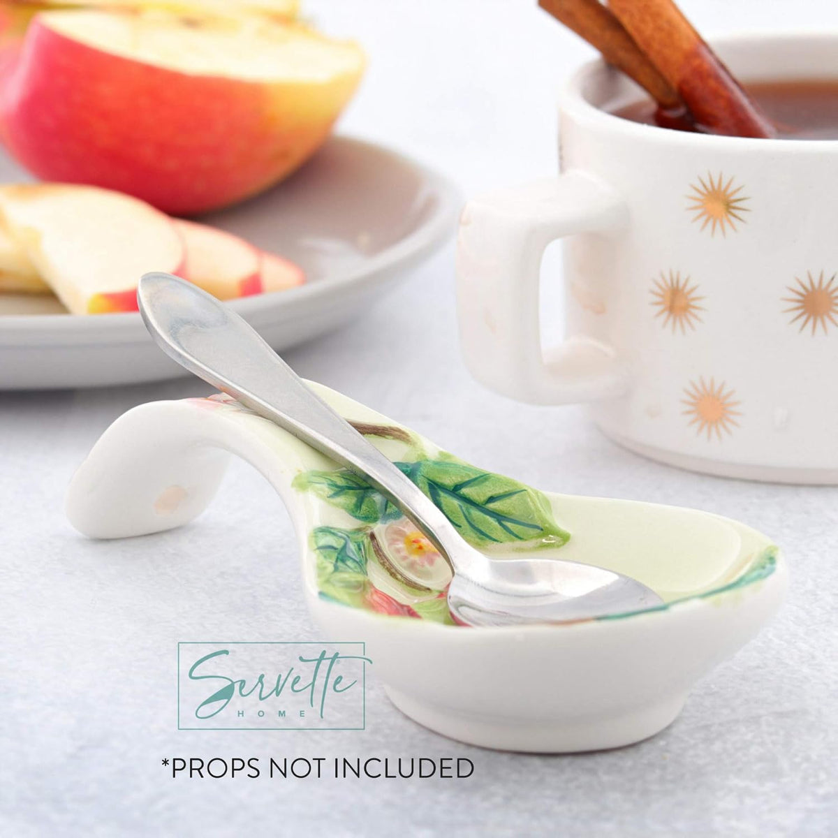 Mini Ceramic Apple Spoon Rest